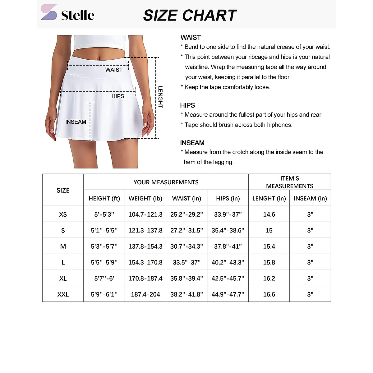Stelle Women's High Waisted Pleated Tennis Skirts Golf Skorts with Inner Shorts for Athletic Running Workout Pickleball (Black, Medium)