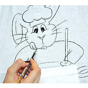 Gel Roller for Fabric, 1.0mm, Bold Lines, Permanent, Black Ink, Box of 12 (BN15-A)