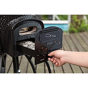 VISION Grills Ceramic Kamado (Large, Black Bundle)