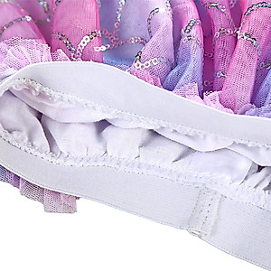 YOHA Baby Girls Birthday Tutu Dress Mermaid Tutus Soft Pom Tutu Dress for Toddler Girls(Mermaid,120)