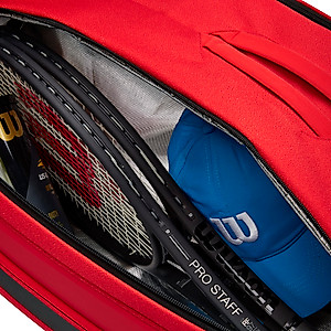 Wilson RF DNA Tennis Racket Bag - Red, Holds up to 12 Rackets
