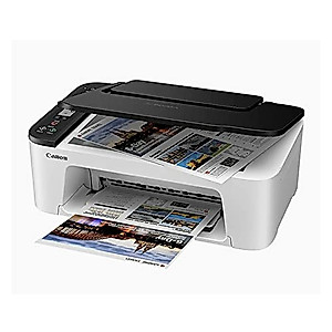 Canon PIXMA TS Series Wireless All-in-One Color Inkjet Printer - Print Copy Scan - Mobile Printing, 50 Sheets Paper Tray, 4800 x 1200 dpi, 1.5'' LCD Display, with MTC Printer Cable White