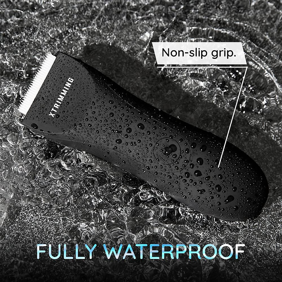 Xtrimming Pubic Hair Trimmer for Men - Waterproof Electric Body Trimmer for Men - Body Hair Trimmer for Men - Great Hair Razor Hygiene Fully, Cordless Trimmer, Rechargeable & Smooth Body Shaver