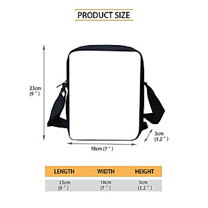 Snilety Wolf Print Cell Phone Messenger Bag for Women Girls Purse Wallet Canvas Small Crossbody Purse Bags with Shoulder Strap for Teen