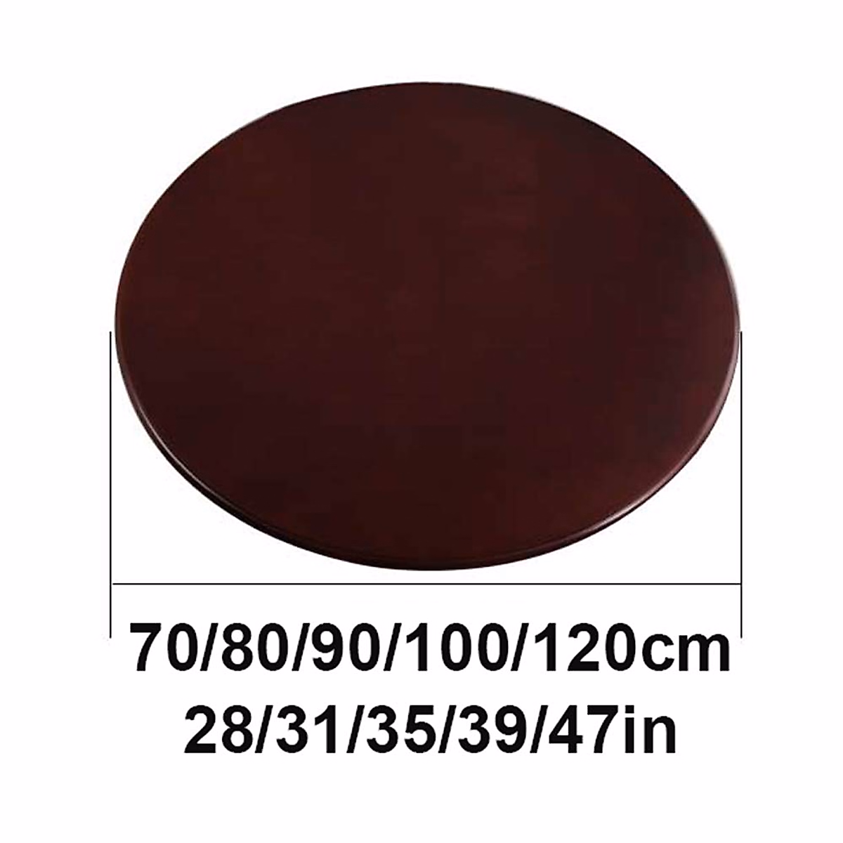 Home Wood Lazy Susan Kitchen Turntable for Dining Table Serving Plate Rotating Swivel Tray ø 28/31/35/39/47 inch