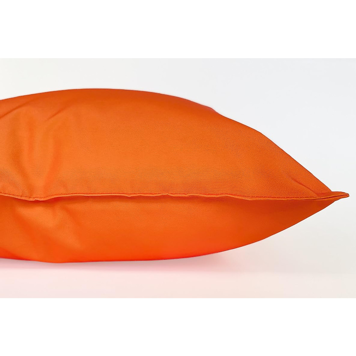 Ensperta Pack of 2 Outdoor 20&#039;&#039;x20&#039;&#039; Solid Waterproof Orange Throw Pillow Covers Decorative Square Patio Pillows for Patio Furniture