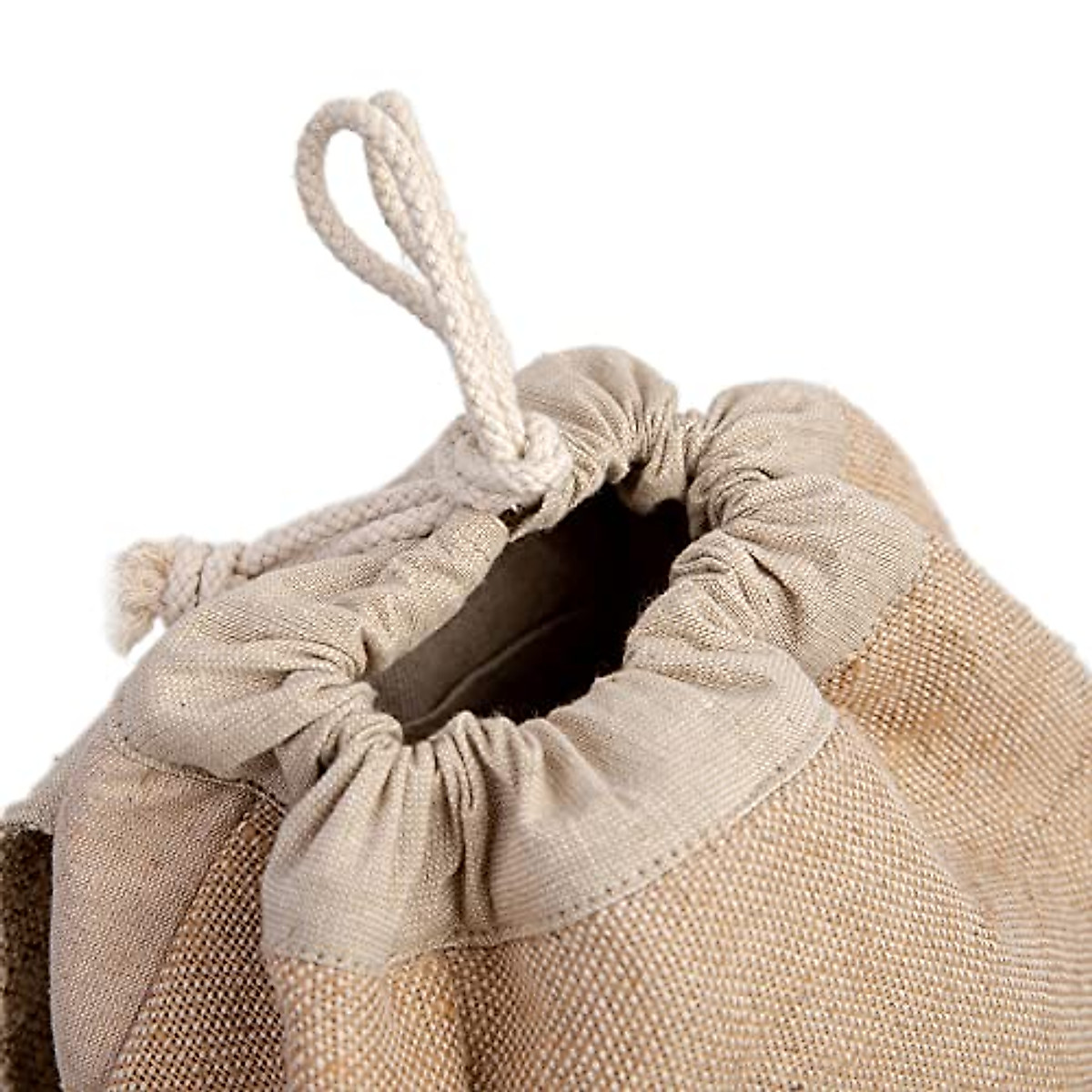 Mini Hemp Backpack Cute Functional - Eco Friendly Unisex Rustic Bag Durable by Freakmandu White/Beige