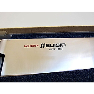 Houcho.com Suisin Inox Western-Style Knife Series, Genuine Sakai-Manufactured, Inox Steel 7.1” (180mm) Santoku/Gyuto Knife