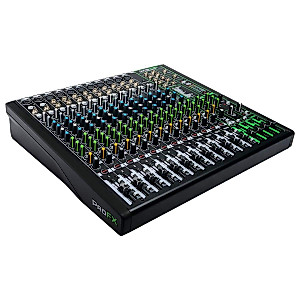 Mackie ProFXv3 16-Channel Professional Effects Mixer with USB + Software Bundle - Bundle With Mackie Carry Bag for ProFX16v3 Mixer, 20' Heavy Duty 7mm Rubber XLR Microphone Cable