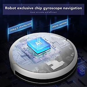 Zigma Robot Vacuum and Mop Combo, 6000 Pa Robot Vacuum Cleaner (H13-A)