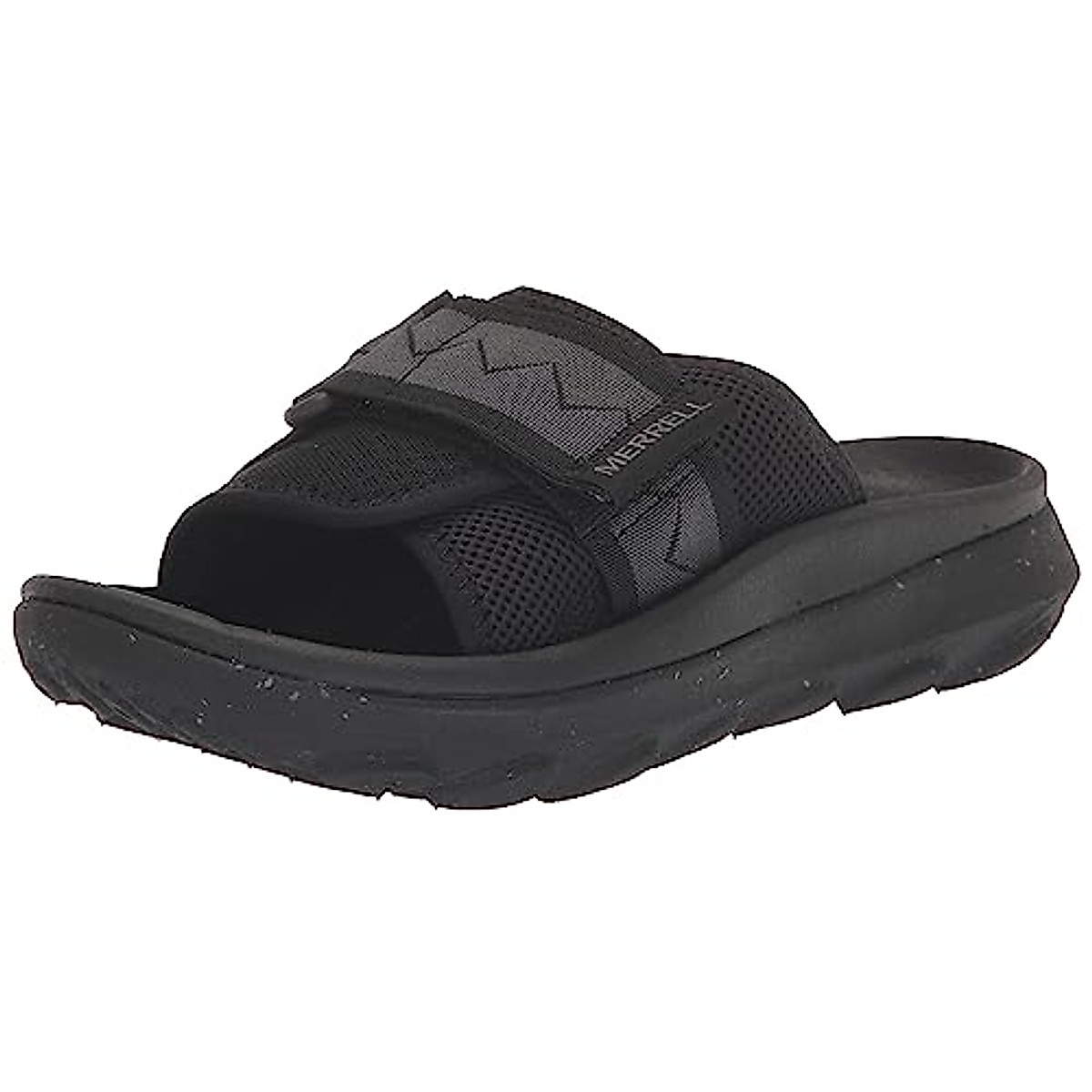 Merrell Women's Hut Ultra Slide Sandal, Black/Black, 7