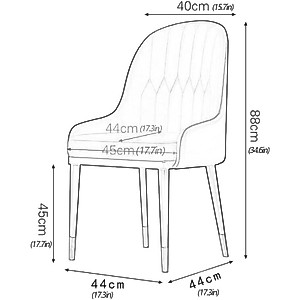 FIXARE Kitchen Leather Dining Chairs Set of 4 Water Proof PU Leather Side Chair with Metal Legs for Dining and Living Room Chairs (Color : Yellow+Gray)