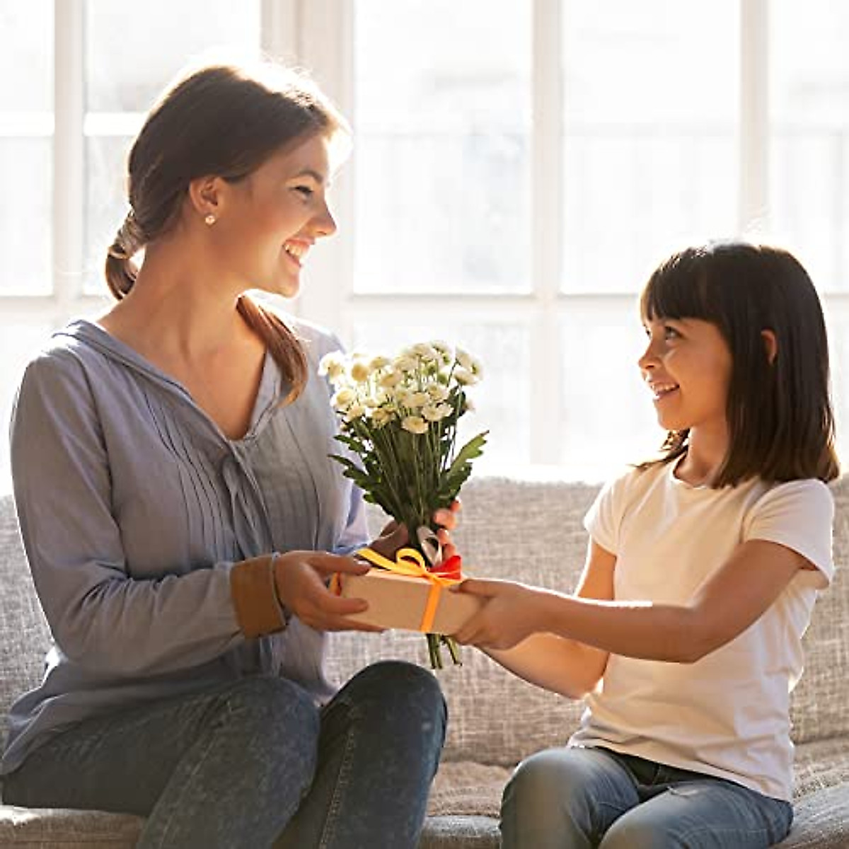 Sabary 50 Pcs Small Kraft Paperboard Gift Box 2 in x 2 in x 7 in Rectangular Brown Kraft Boxes Small Cardboard Boxes for Shipping, Packaging, Gift Wrapping, Party Favors, Easy to Assemble