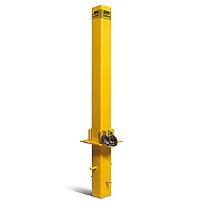 Maypole MP9739 Fold Down Security Post Concrete Set Type - Yellow