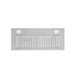 KOBE INX2930SQBF-500-2 Insert Range Hood, 30-Inch, Stainless Steel