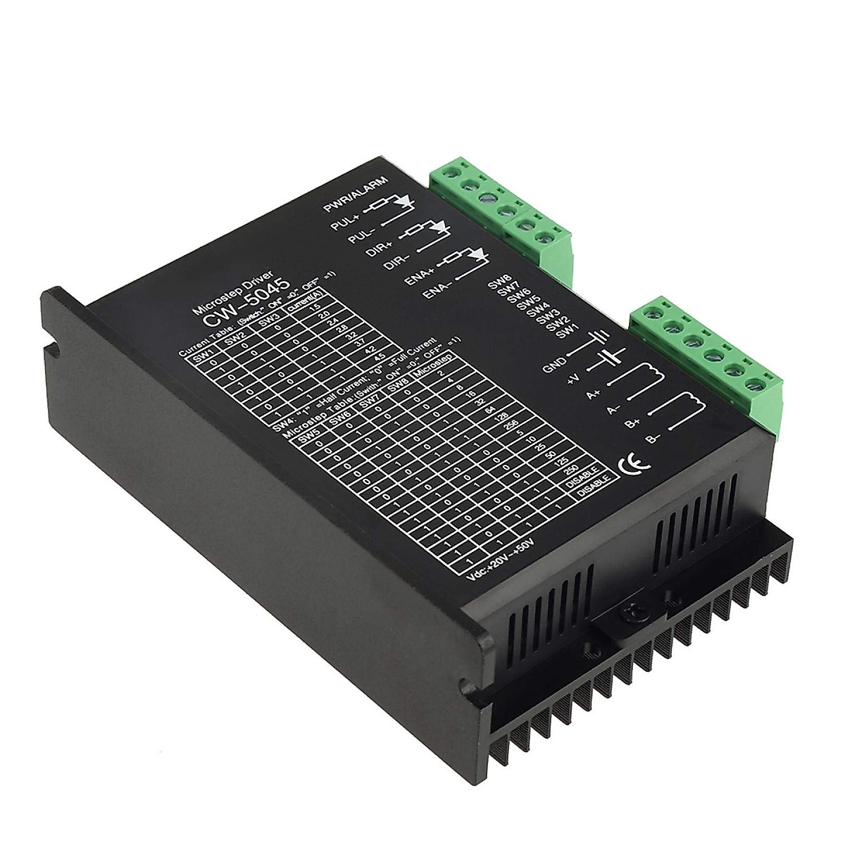 Fdit Stepper Motor, Stepper Motor Microstep Driver 4.5A 24V-50VDC for CNC Motors CW-5045