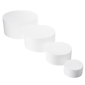 Luxshiny Cake Molds 12 Pcs Cake Embryo Model Fudge White Birthday Cake Foam Foam Cake Dummies