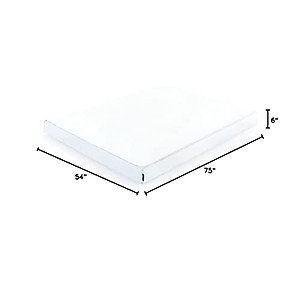 ZINUS 6 Inch Green Tea Cooling Gel Memory Foam Mattress / Cooling Gel Foam / Pressure Relieving / CertiPUR-US Certified / Bed-in-a-Box, Full