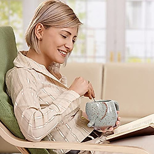 LIAVOEIZ Elephant Tea Mug with Tea Bag Holder,Elephant Tea Cup