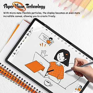 KCT 2 Pack Paper Screen Protector Compatible with Samsung Galaxy Tab S10 Plus/Tab S9 Plus/Tab S8 Plus/Tab S7 Plus/Tab S7 FE (12.4 inch), Compatible with S Pen Anti Glare