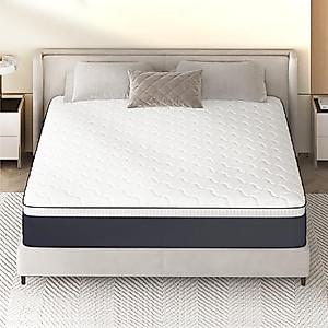 Z-hom Queen Mattress, 10 Inch Upgrade Cooling Memory Foam Mattress in a Box, Sturdy Memory Foam Mattress, Base Foam with Removable Cover, Medium Firm Fiberglass-Free, Grey