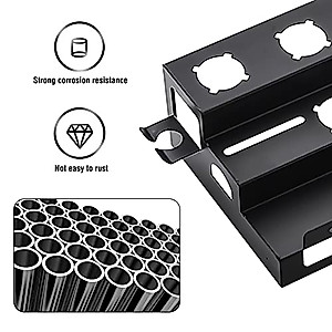 Nuscen 8Holds Wall Mount Holder for Dyson Airwrap Styler,Supersonic Hair Dryer,3 Layers with Hook Organizer Storage Shelf Corrosion-Resistant Stainless Steel for Curling Iron Wand Barrels Brushes