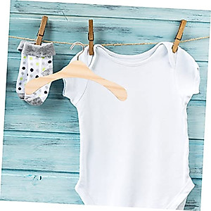 BESPORTBLE Children Hangers Kids Armoire Hanging Racks for Clothes Heavy Duty Short Hangers for Closet Wooden Hangers Dress Hangers Doll Wooden Clothes Hanger 1/3 Bjd Dolls Hanger Baby 10pcs