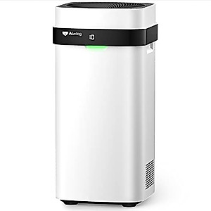 Airdog X5 Medical Grade Air Purifier with FDA , Up to 1614ft2, Washable Filter Ozone Air Purifier for Home Large Room, 360° Removes Viruses, Mold, Bacteria, Allergens, Asthma Triggers, Smoke, Odor Pets, Dust