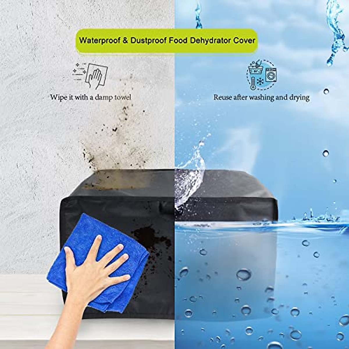 Food Dehydrator Cover, Dustproof Cover for COSORI Food Dehydrator (50 Recipes) Nylon Fabric Wateproof Fruit/Veggie Dryer Protective Cover