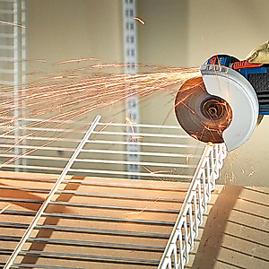 BOSCH CW1LM300 5-Pack 3 In. x 1/16 In. Metal Cutting Wheel 46 Grit Compatible with 3/8 In. Arbor Type 1A (ISO 41) for Fast Cutting Applications in Metal, Stainless Steel