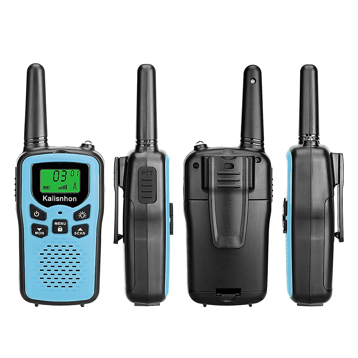Walkie Talkies, Kalisnhon Walkie Talkies for Adults with Flashlight, walkie Talkie Long Range FRS 22 Channels VOX LCD Display Two Way radios for Cycling Camping Hiking(4 Colors Pack)