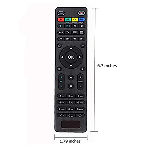 Amiroko Replacement Remote Control Compatible with MAG250 MAG254 MAG255 MAG256 MAG257 MAG260 MAG275 MAG349 MAG350 MAG351 MAG352 IPTV Set-Top Box Linux Tv Box - [Updated Version]