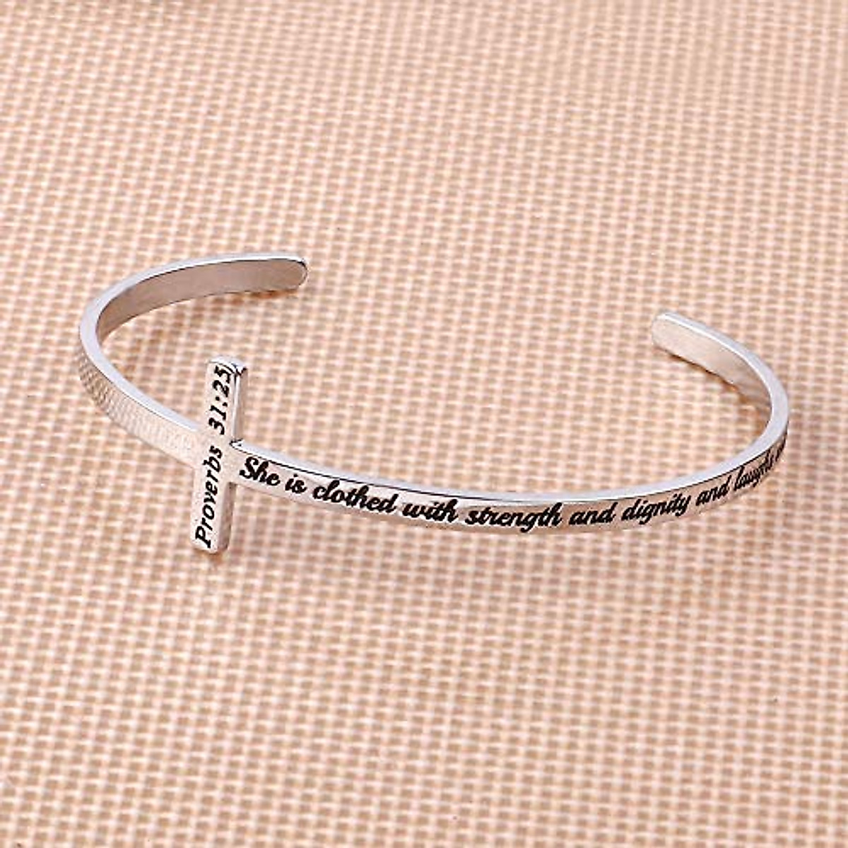 M MOOHAM Christian Gifts for Women, Religious Cross Bracelets Bible Verse Mantra Jewelry, Inspirational Bracelet Confirmation Gifts for Women Teen Girls Daughter