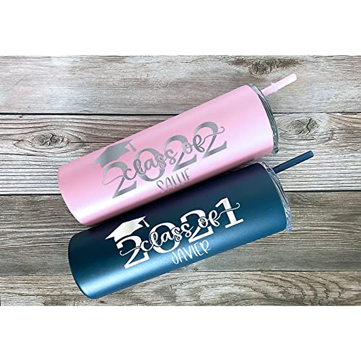 AVITO 20 oz Personalized Graduation Tumbler, Laser Engraved Graduation Gift, Class of 2024, 2023, Senior 2024, 2023, Graduation Keepsake, Grad Gift for Him