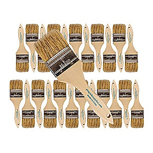 Pro Grade - Chip Paint Brushes - 24 Ea 2 Inch Chip Paint Brush Light Brown