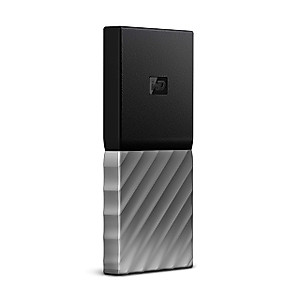 WD 256GB My Passport SSD Portable Storage - USB 3.1 - Black-Gray - WDBK3E2560PSL-WESN