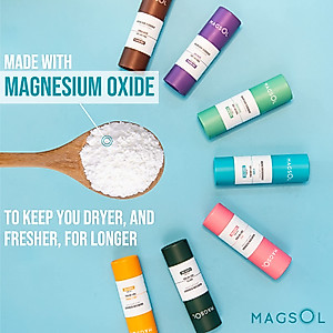 MAGSOL Natural Deodorant for Men & Women - Perfect for Ultra Sensitive Skin, Aluminum Free Deodorant for Men, Aluminum Free Deodorant for Women, Baking Soda Free (Sandalwood)