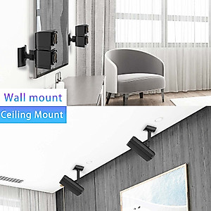 Dinghosen Wall/Ceiling Mount Bracket for UB-20 Series II ST535 ST525 ST520 535III 525III CM520 Virtually Invisible 300 Lifestyle 600 SoundTouch JC-II AM6-V AM10-V AM10IV Black (Set of 5)