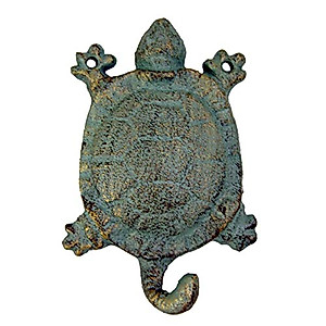 Wowser Cast Iron Turtle Wall Hook Set, Pack of 3, 5 1/4 Inch