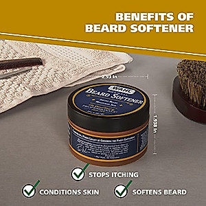 Wahl Beard Creme for Softening, Moisturizing, & Conditioning Facial Hair - Essential Oils for Men’s Grooming with Manuka Oil, Meadowfoam Seed Oil, Clove Oil, & Moringa Oil (3 Oz) - Model 805615A