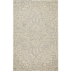 Feizy Rugs - Belfort Collection, Transitional Floral Area Rug - Gray/Ivory 8' x 10'