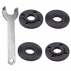 Homhelar Grinder Flange Angle Wrench Spanner Metal Lock Nut for Dewalt Makita 193465-4 Bosch Black & Decker Ryobi 4.5" 5" 5/8-11