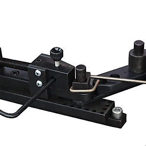 KAKA INDUSTRIAL MUB-1 Mini Universal Bender Forms Wire Flat Metal, metal bender ornamental, for Flat Round Stock, Hook, Clamp, Coil - Wire. Manual Mounting Mini Universal Bending Bender