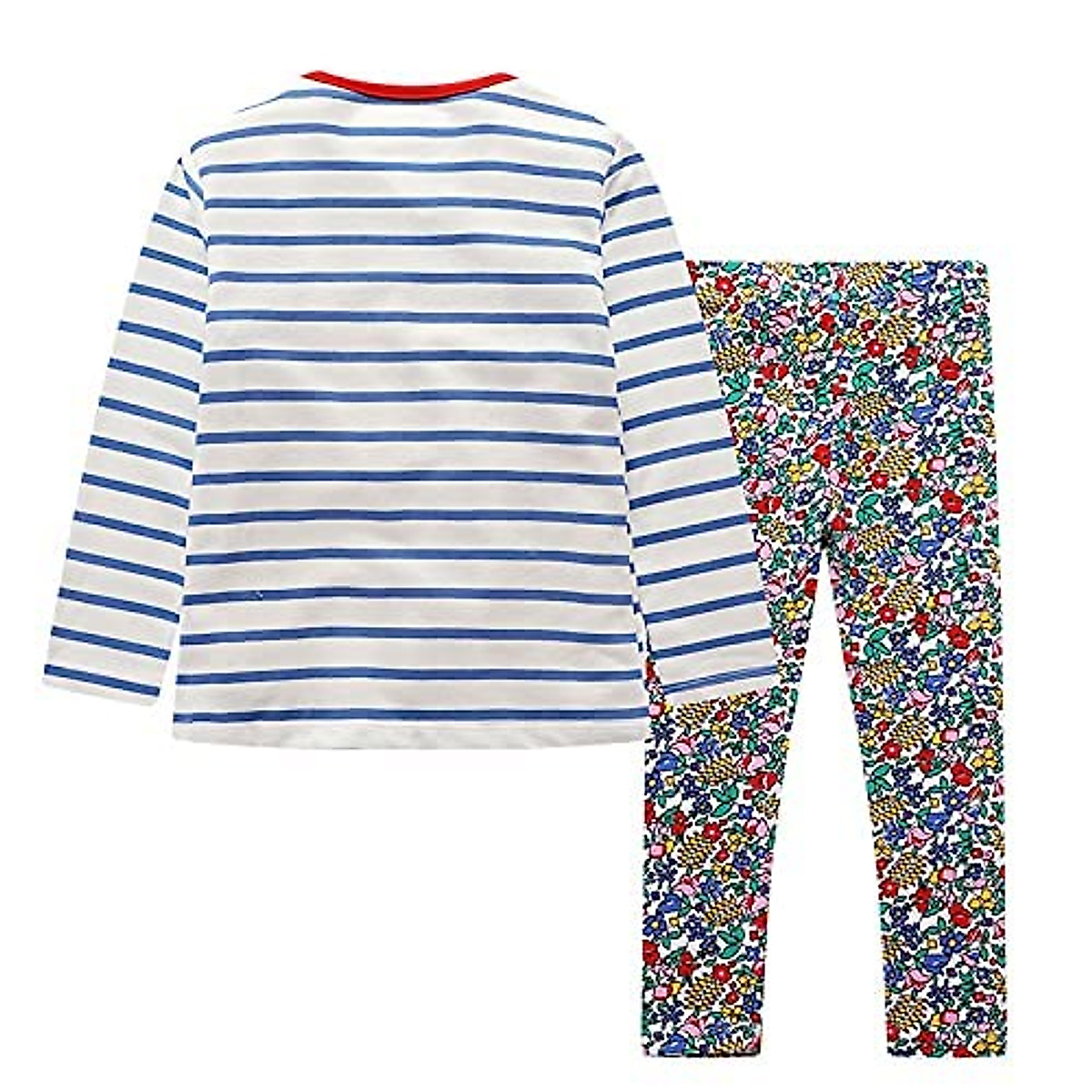 Toddler Baby Girls Clothing Set Cute Print Long Sleeve T Shirt and Pants 2pcs Outfits Set