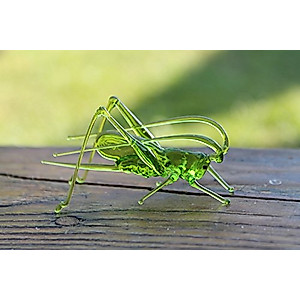 Statue of Glass Grasshopper Cute Green Glass Grasshopper from Glass Menagerie Flame work Gift