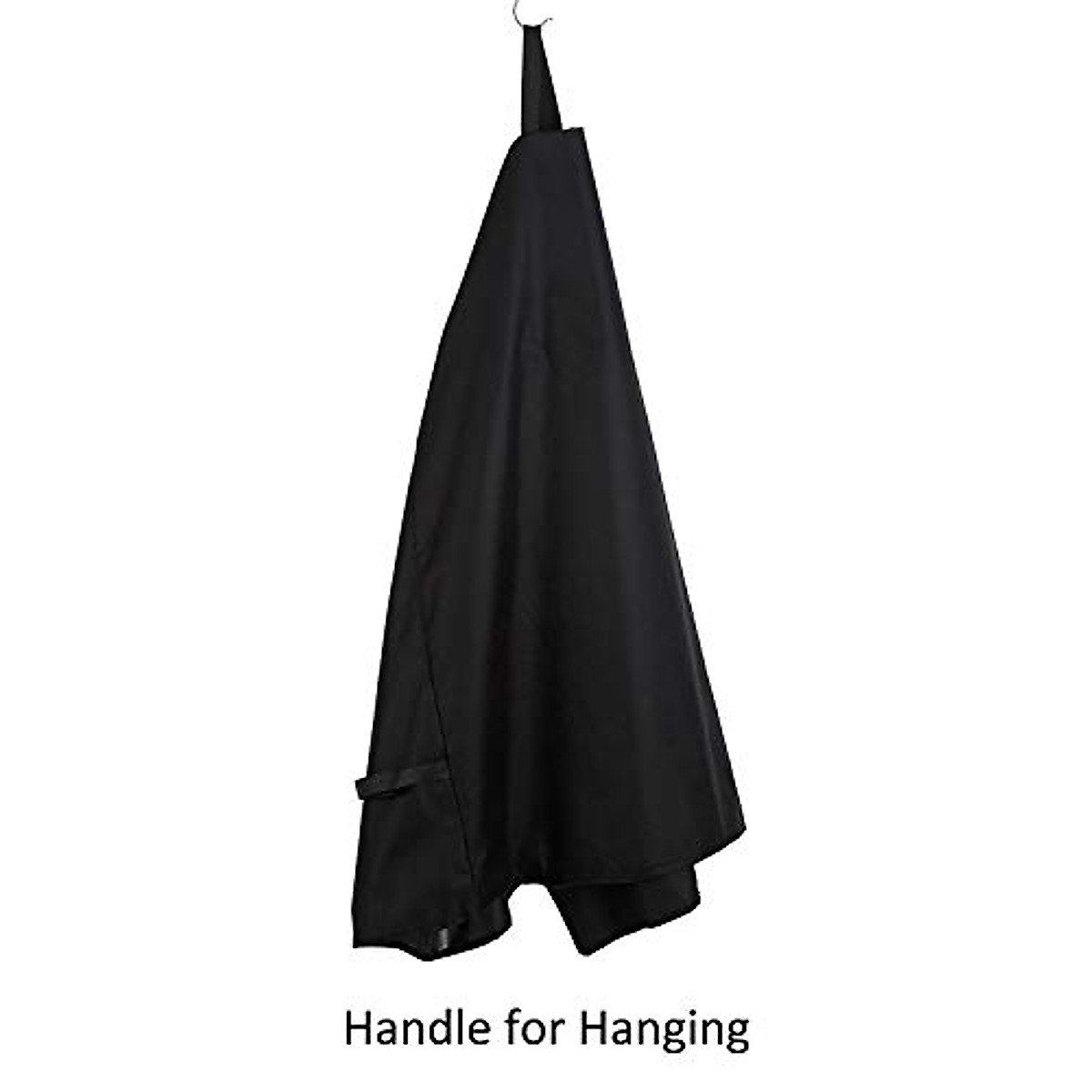 Nicunom Square Electric Smoker Cover, 600D Heavy Duty Waterproof Grill Cover, Dust UV and Fade Resistant Fabric, Durable and Convenient with Handles and Straps, 28" x 22" x 39", Black