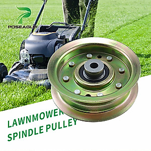 POSEAGLE 532173901 Idler Pulley Replaces Craftsman 156493 Idler Pulley Craftsman Pulley 156493, Lawn Mower Idler Pulley 156493, Craftsman Idler Pulley 156493 Pulley, 173901, 532156493, Oregon 78-053
