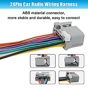 Radio Wiring Harness Replacement Replacement for Honda Civic Accord CRV CRZ Odyssey Fit Pilot Crosstour Ridgeline Car Stereo Wire Harness Power Speaker Adapter