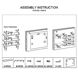 Decorative Floating 3-Tier Wall Mounted Hanging Pipe Shelves - Rustic, Urban and Industrial Décor,Wall Mounted Shelf - Perfect for Living Room,Dining Room,Kitchen,Bedroom,Nursery or Office, Brown