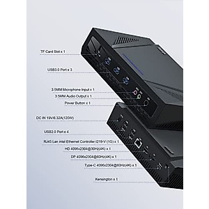 Baieyu Mini PC Windows 11 Pro, Core i9-11900H (Up to 4.90 GHz) 8 Core 16 Thread Mini Desktop PC, 32GB | 1TB, Fan Mini PC Supports 4K Triple Displays, Wi-Fi 5+BT4.2, USB3.0, USB2.0